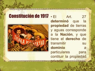 La Revolucion Mexicana: La Constitución de 1917 | PPT