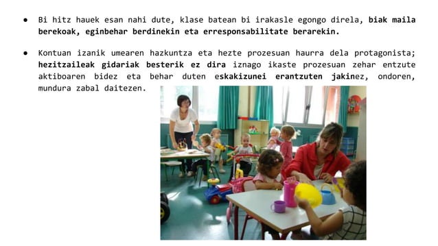 Bi irakasle gelan | PPTX