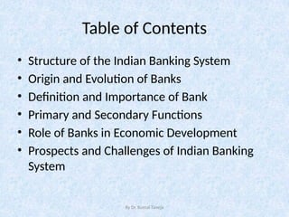 Introduction - Banking Institutions in India | PPT
