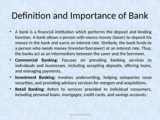 Introduction - Banking Institutions in India | PPT