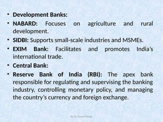 Introduction - Banking Institutions in India | PPTX | Business Banking & Finance | Business