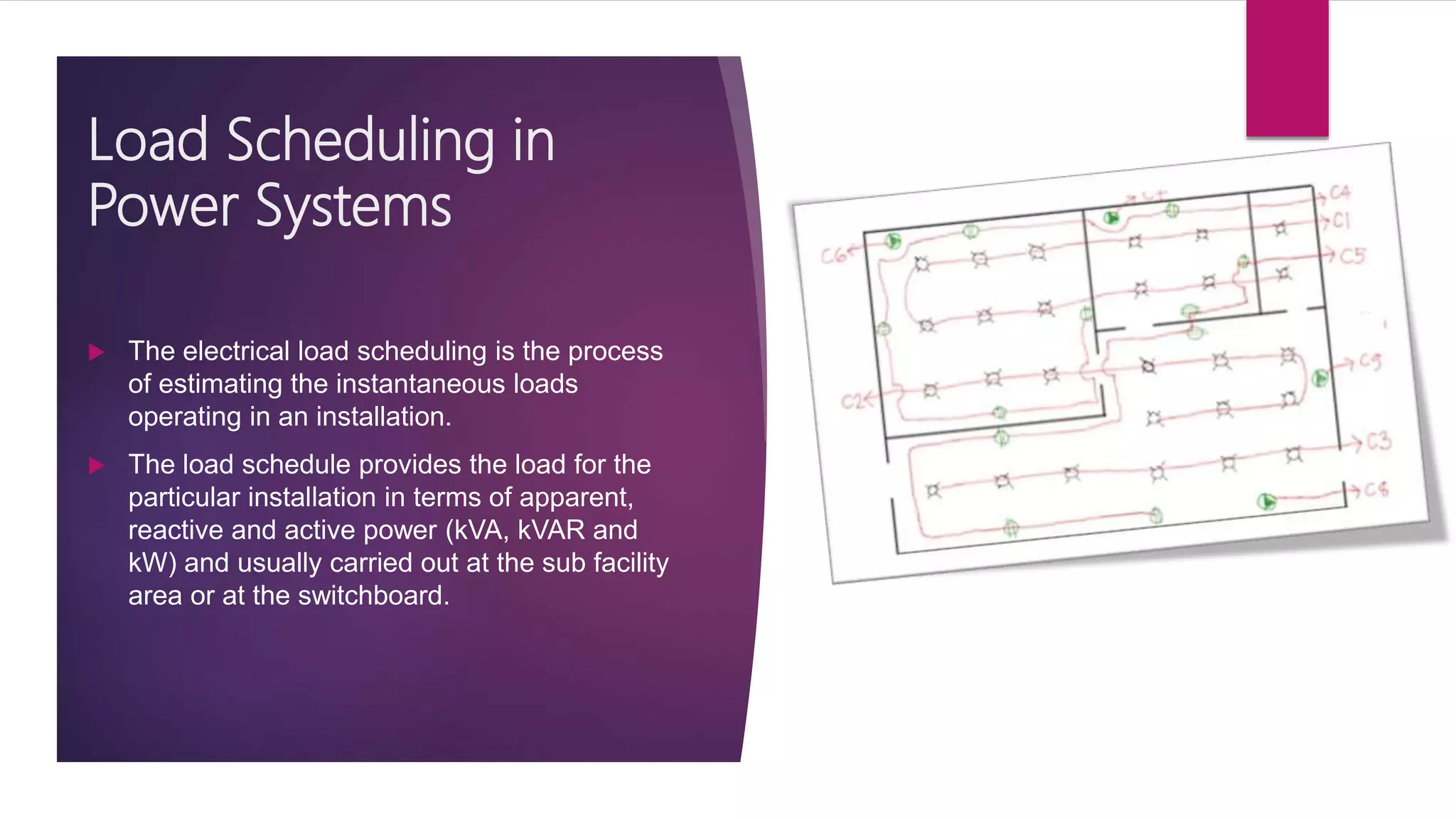 Seminar on load scheduling and load shedding | PPTX