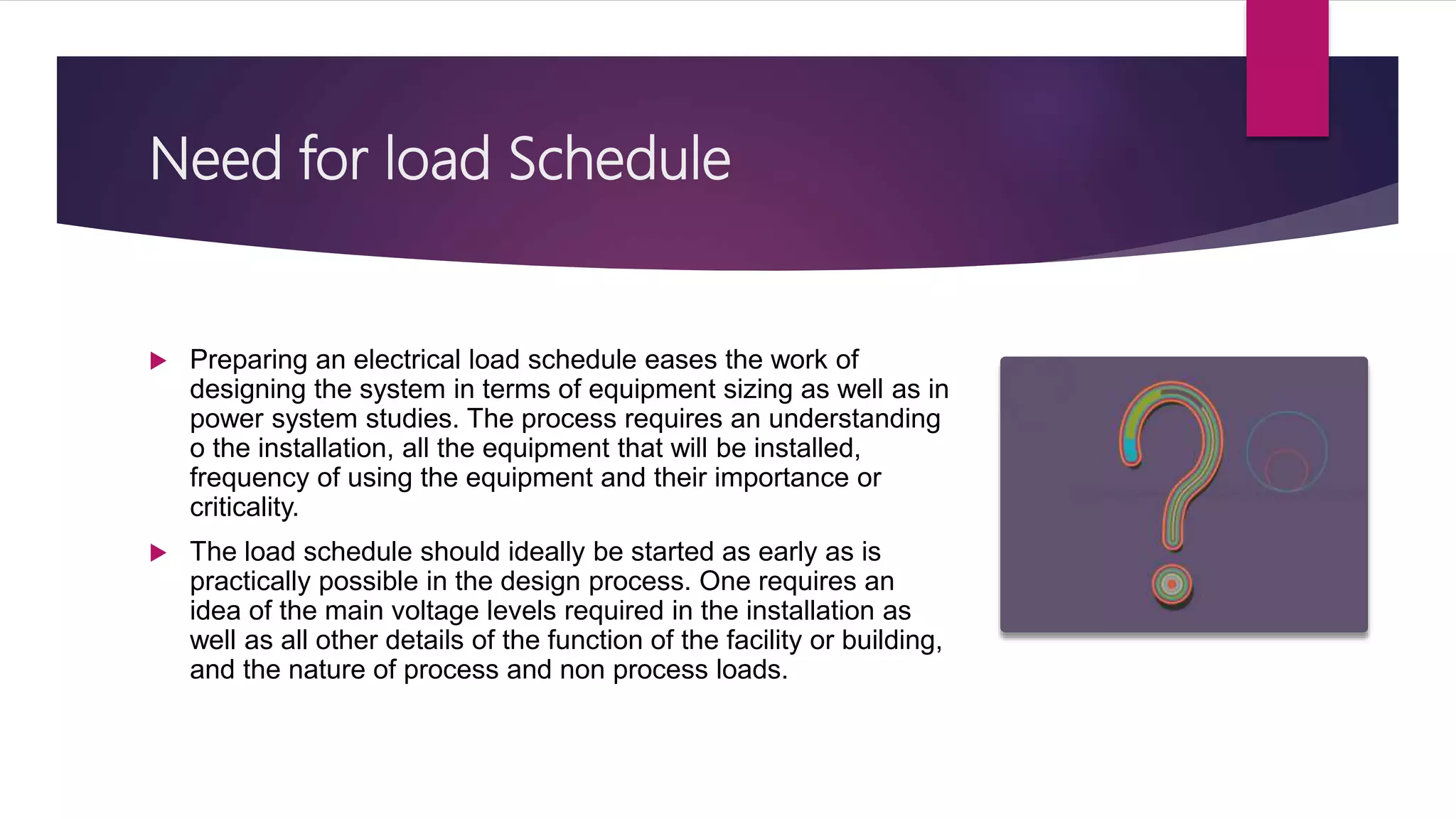 Seminar on load scheduling and load shedding | PPTX