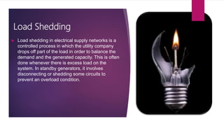 Seminar on load scheduling and load shedding | PPTX