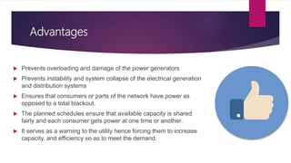 Seminar on load scheduling and load shedding | PPTX
