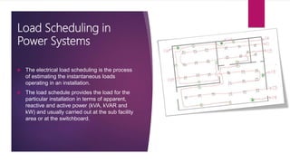 Seminar on load scheduling and load shedding | PPTX