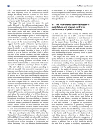 Impact of audit failures and internal control on performance of public ...