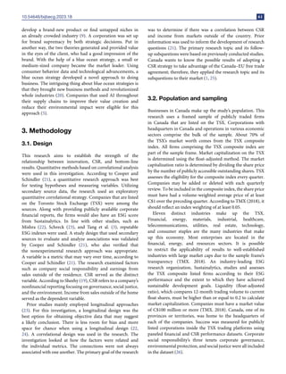 Corporate social responsibility and ﬁnancial performance: An empirical evidence | PDF