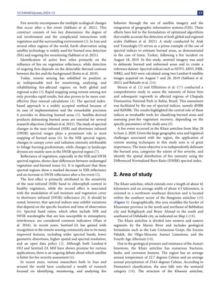Burned area assessment using Sentinel-2A satellite imagery and DNBR spectral index (Case study ...