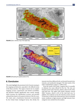 Burned area assessment using Sentinel-2A satellite imagery and DNBR spectral index (Case study ...