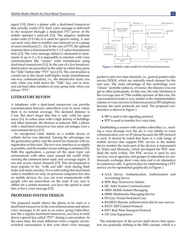 An Innovation in the Development of a Mobile Radio Model for a Dual ...