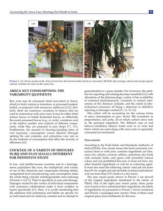 An Account of Areca Nut Uses and Oral Health Damages from An Indian Perspective | PDF | Illegal ...