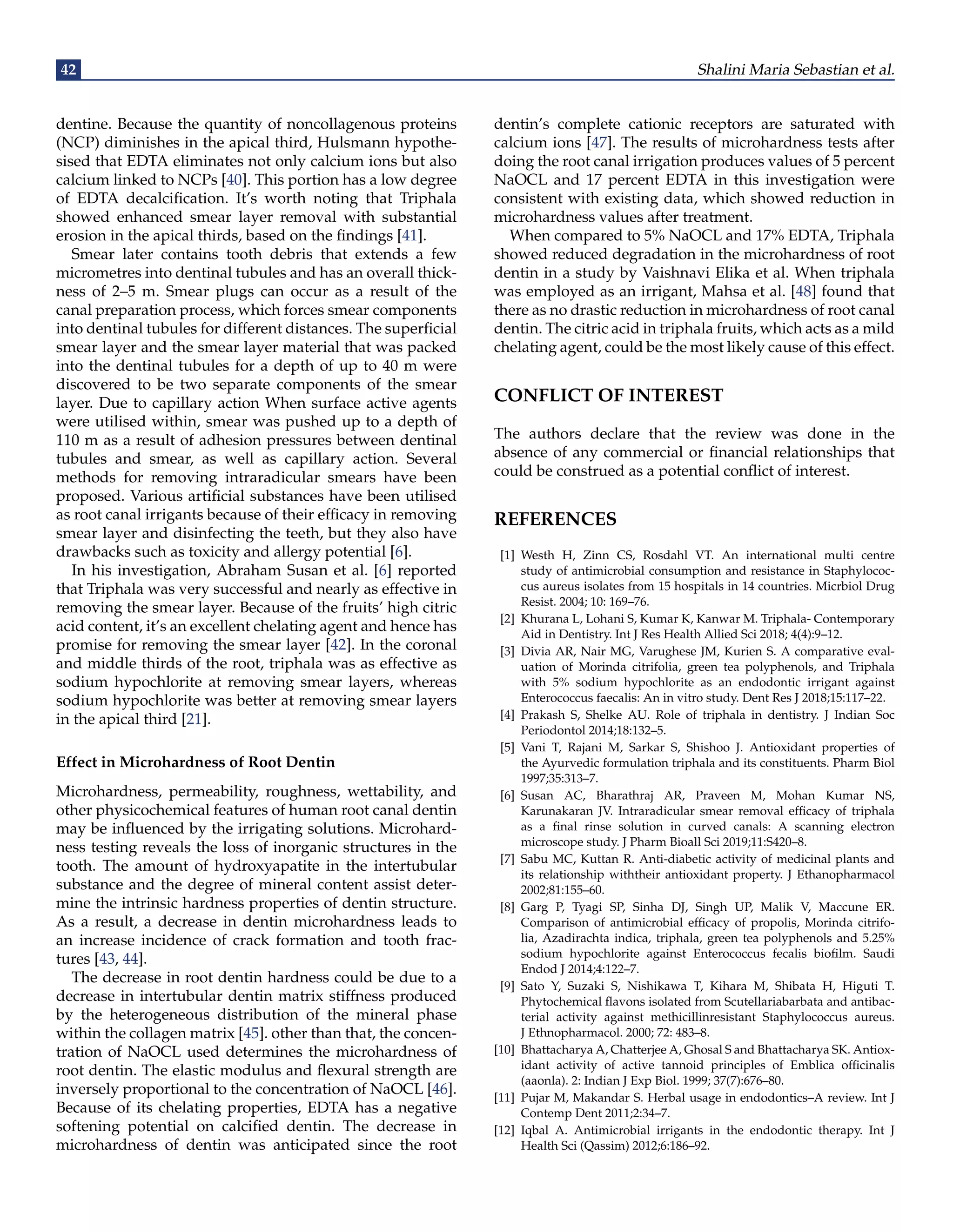 Triphala in Endodontics-A Review | PDF