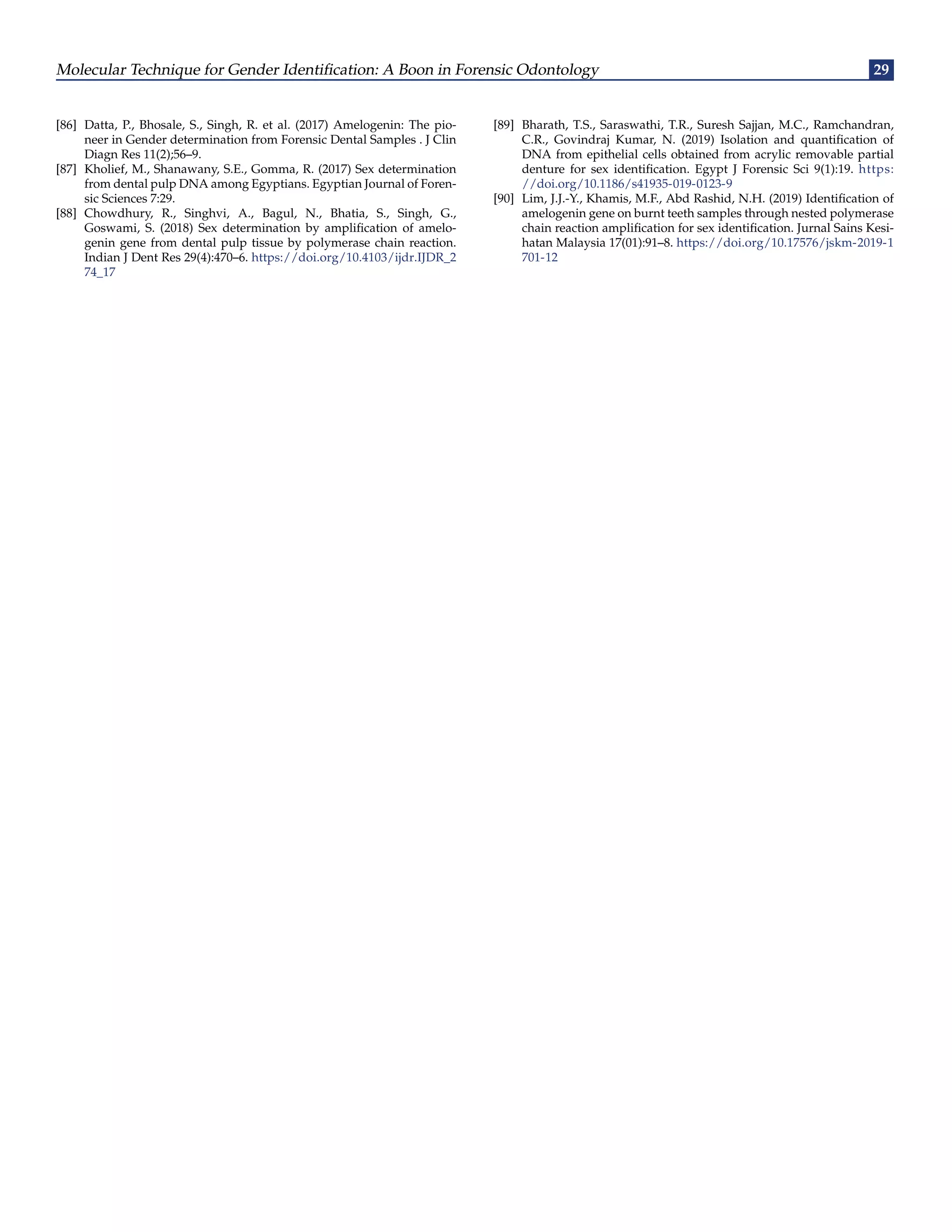 Molecular Technique for Gender Identification: A Boon in Forensic ...