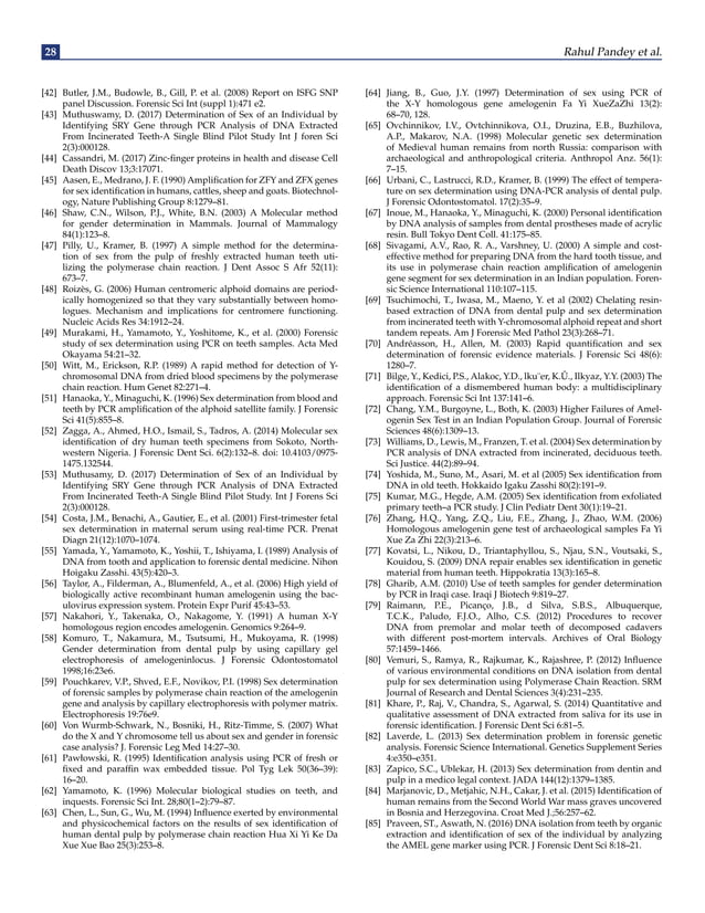 Molecular Technique for Gender Identification: A Boon in Forensic ...