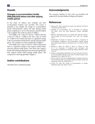 Accommodative facility and vergence facility after mobile gaming | PDF