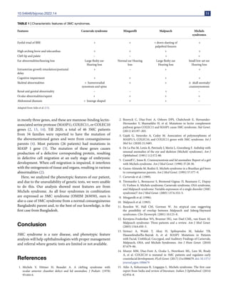 Phenotypic analysis of a case of “3MC syndrome” with review of literature | PDF