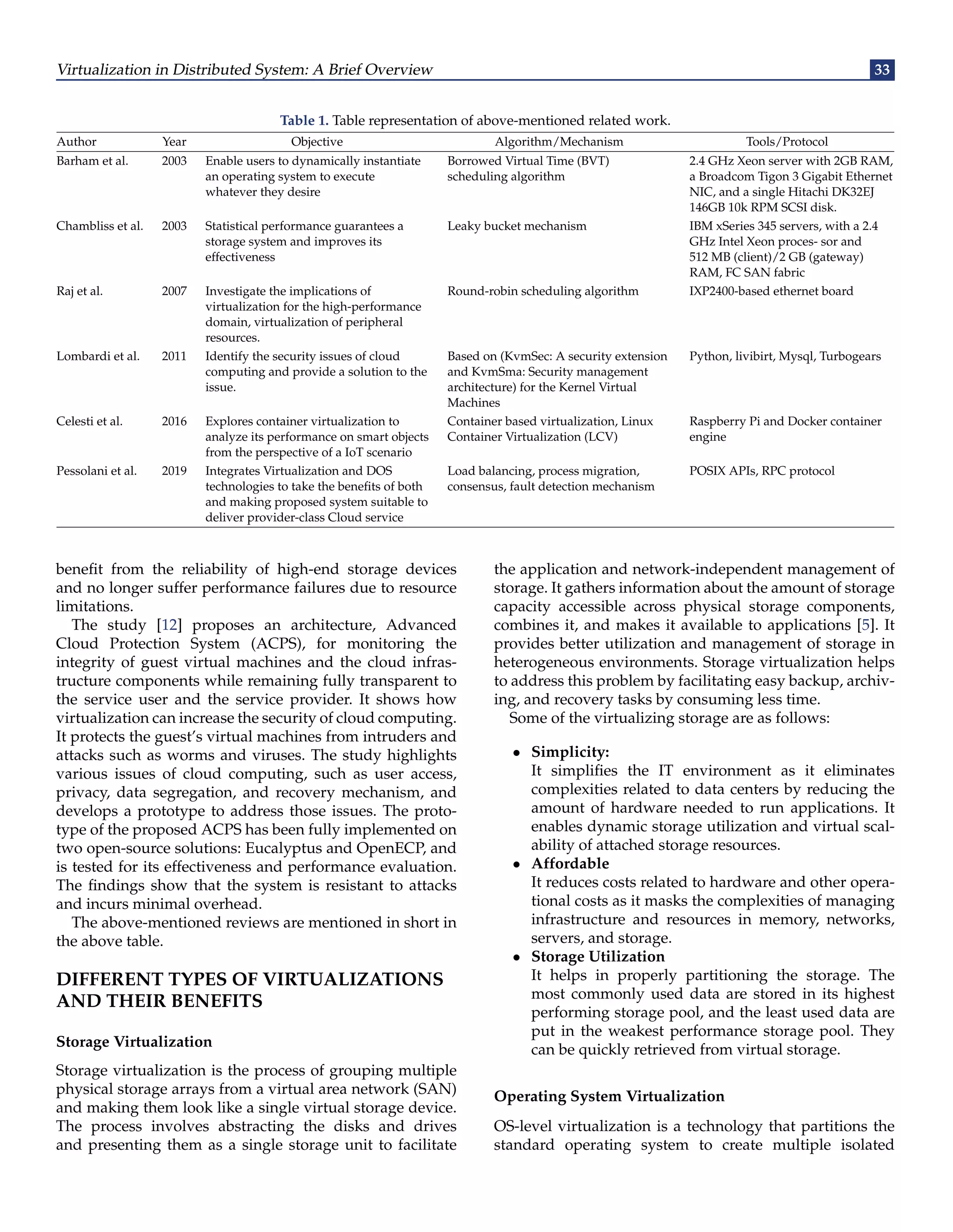 Virtualization in Distributed System: A Brief Overview | PDF | Operating Systems | Computer ...