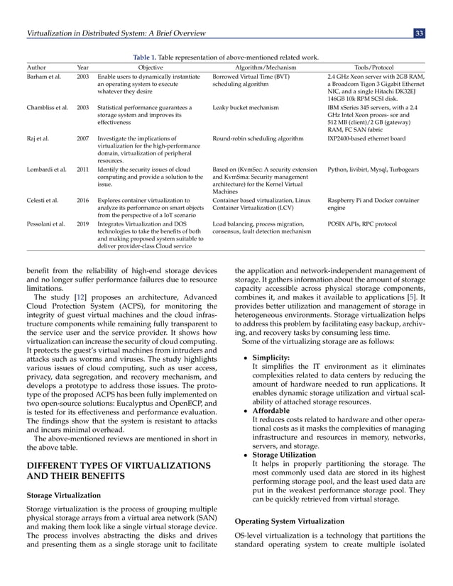 Virtualization in Distributed System: A Brief Overview | PDF | Operating Systems | Computer ...