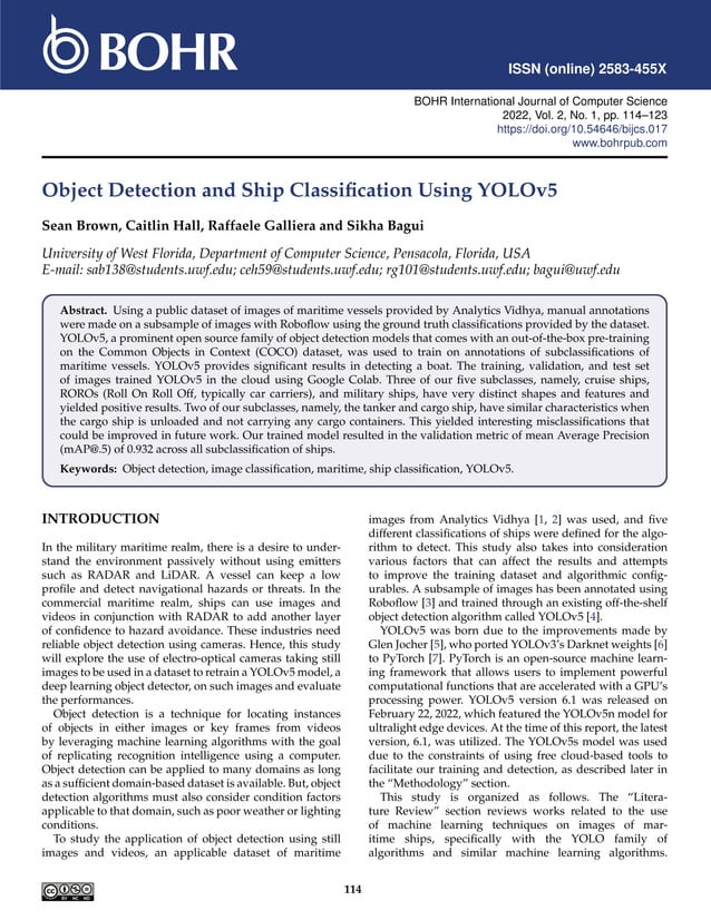Yolov5 Object Detection Of Ships Pdf