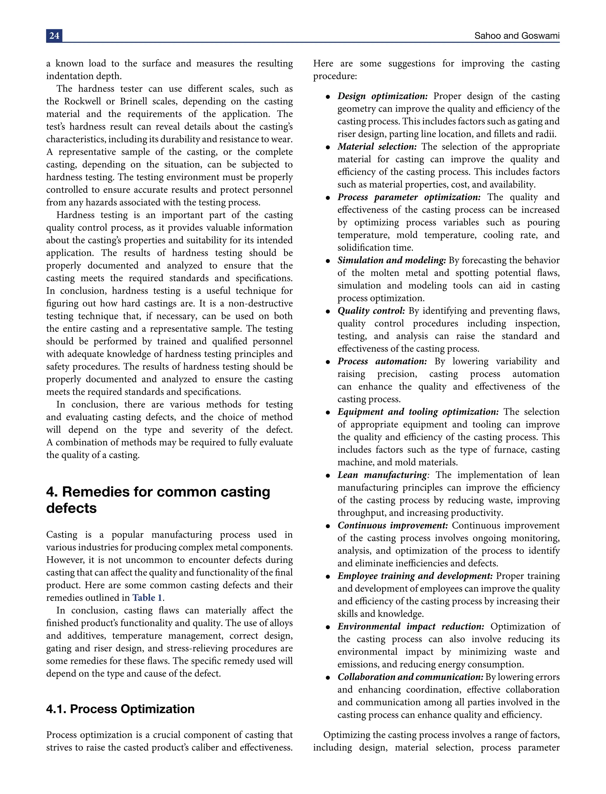 Investigating the causes and remedies for porosity defects in the ...