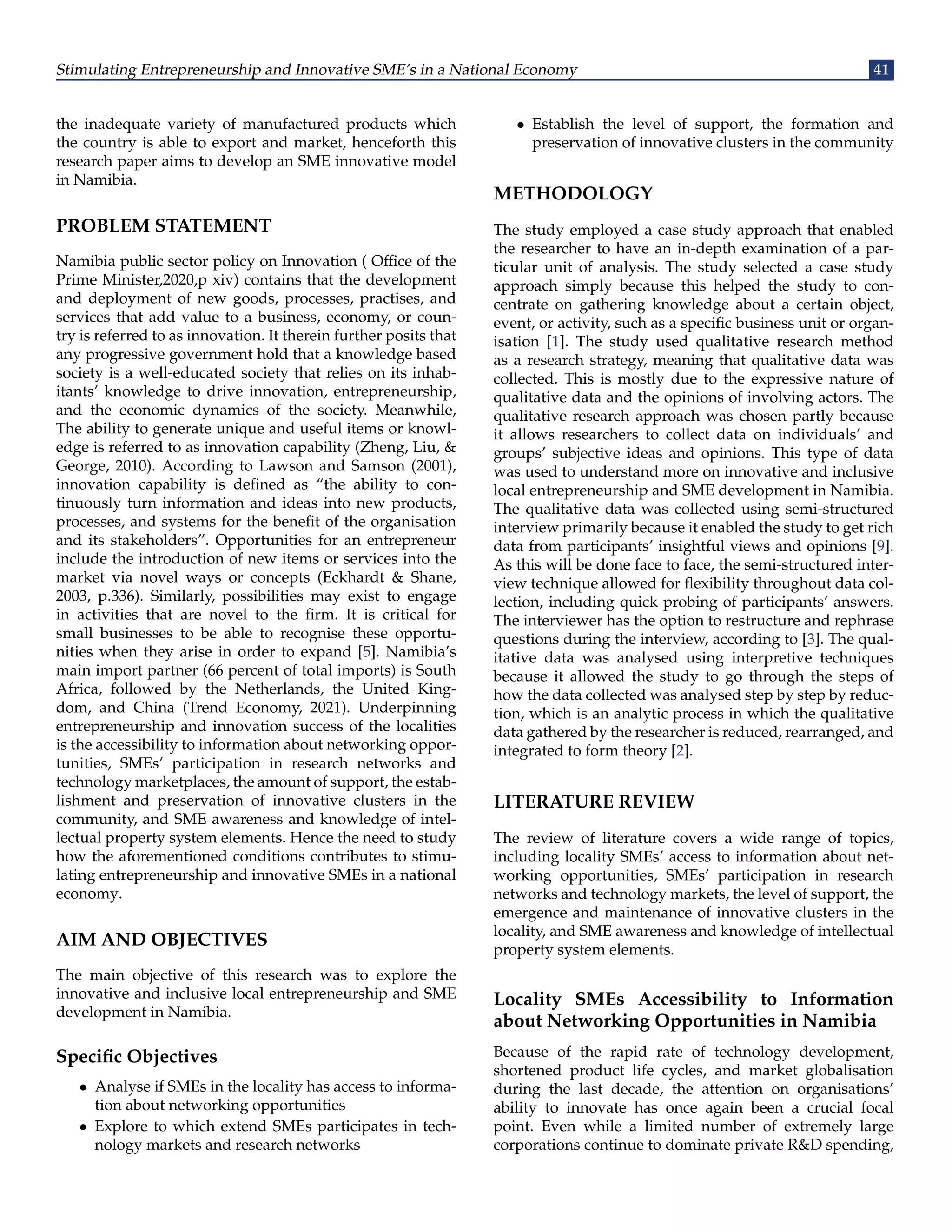 Stimulating Entrepreneurship and Innovative SME’s in a National Economy ...