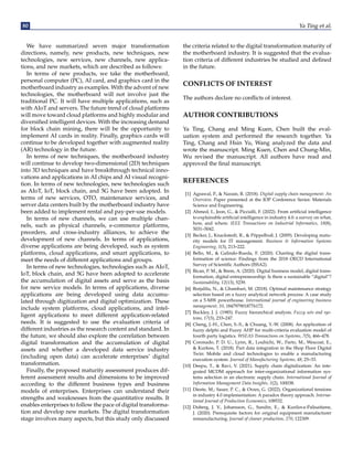 Assessing the Digital Transformation Maturity of Motherboard Industry: A Fuzzy AHP Approach ...