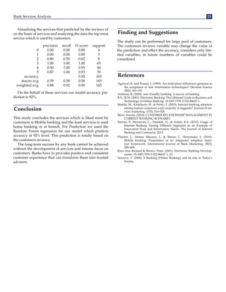 Bank Services Analysis | PDF