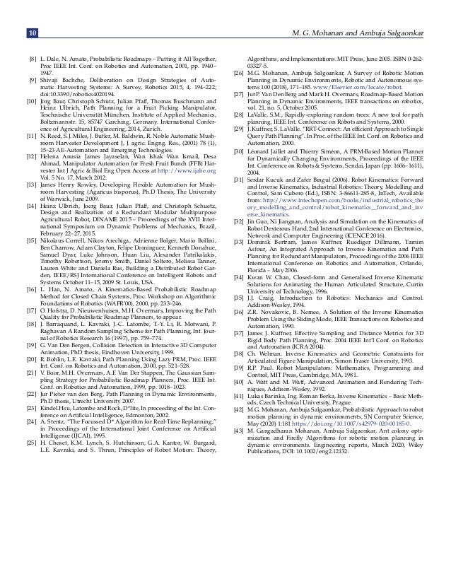 Robotic Mushroom Harvesting by Employing Probabilistic Road Map and ...