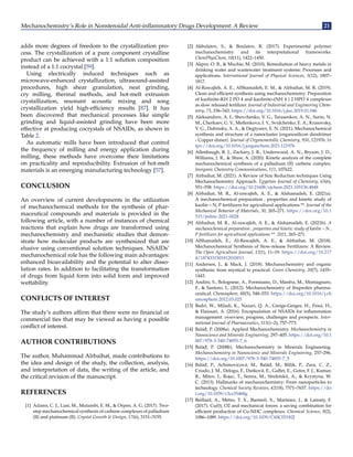 Mechanochemistry’s Role in Nonsteroidal Anti-inflammatory Drugs ...