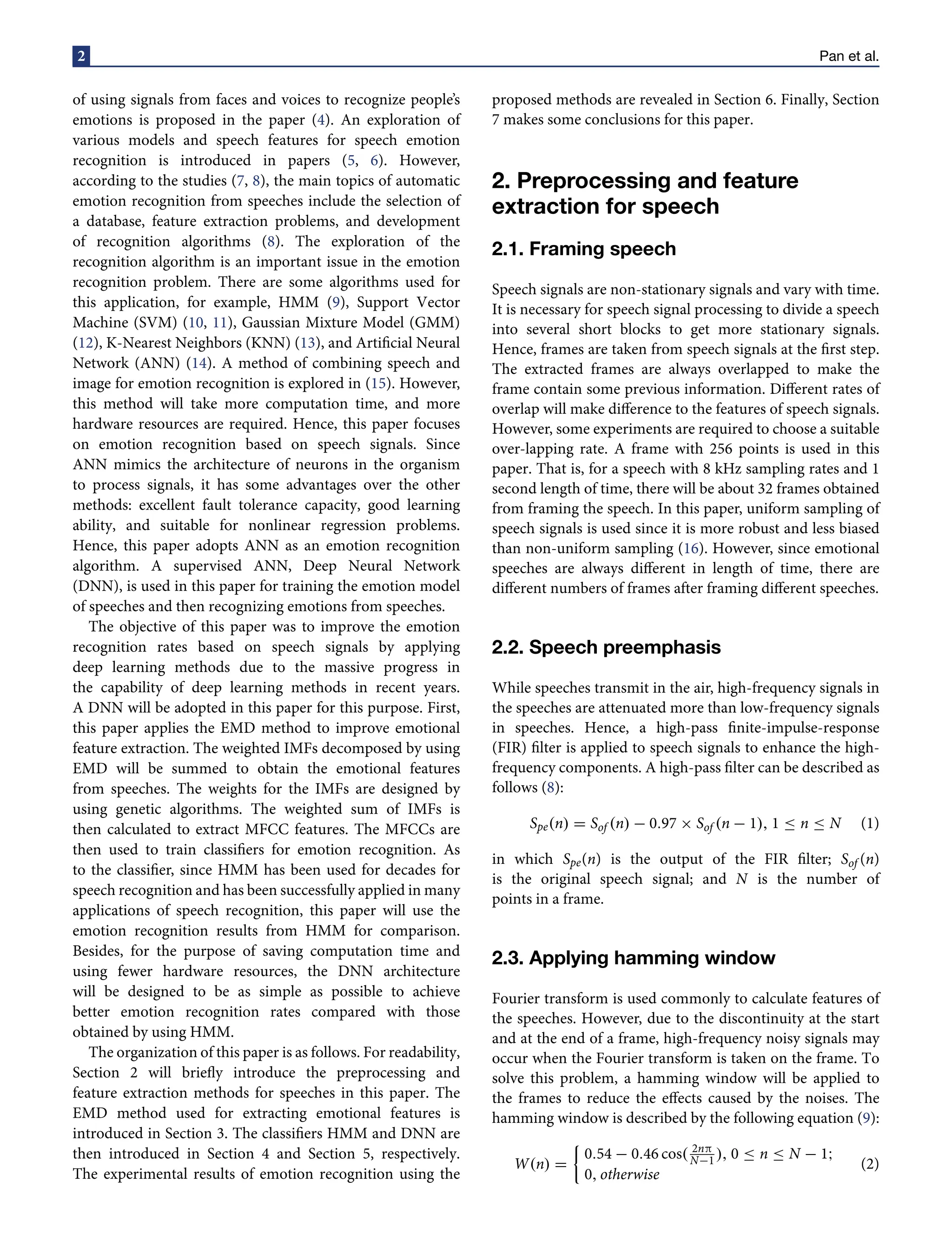 Emotion Recognition Based On Speech Signals By Combining Empirical Mode Decomposition And Deep