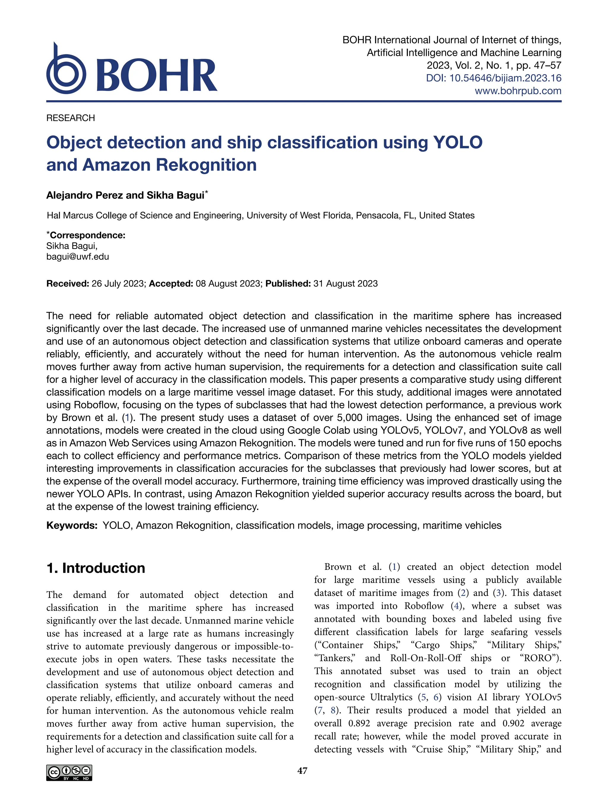 Object detection and ship classification using YOLO and Amazon Rekognition | PDF | Web ...