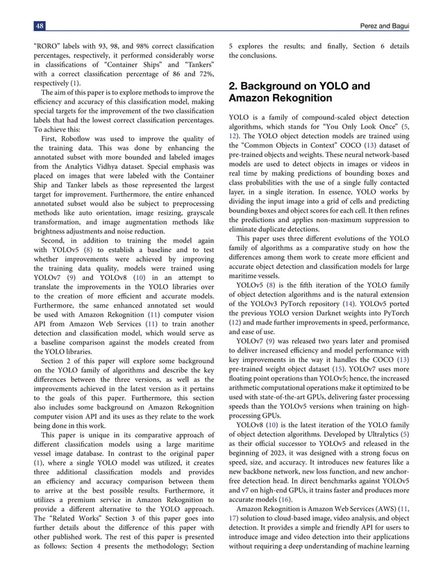 Object detection and ship classification using YOLO and Amazon ...