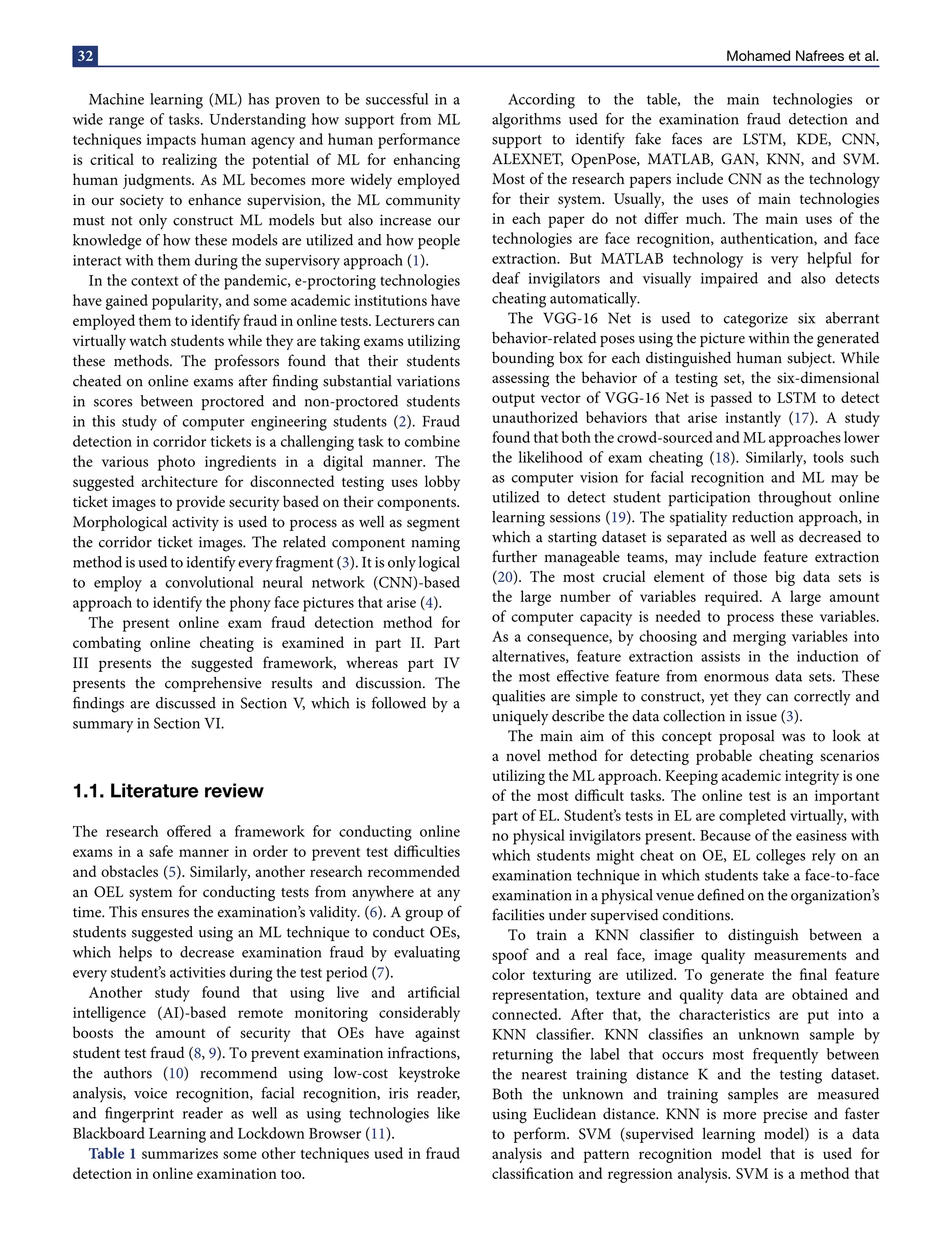 Machine learning for autonomous online exam frauddetection: A concept design | PDF