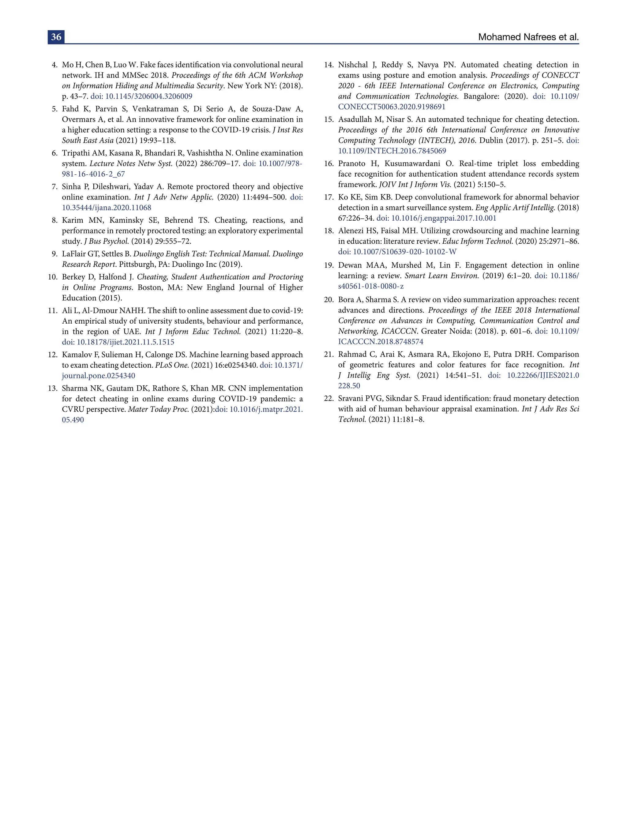 Machine learning for autonomous online exam frauddetection: A concept ...