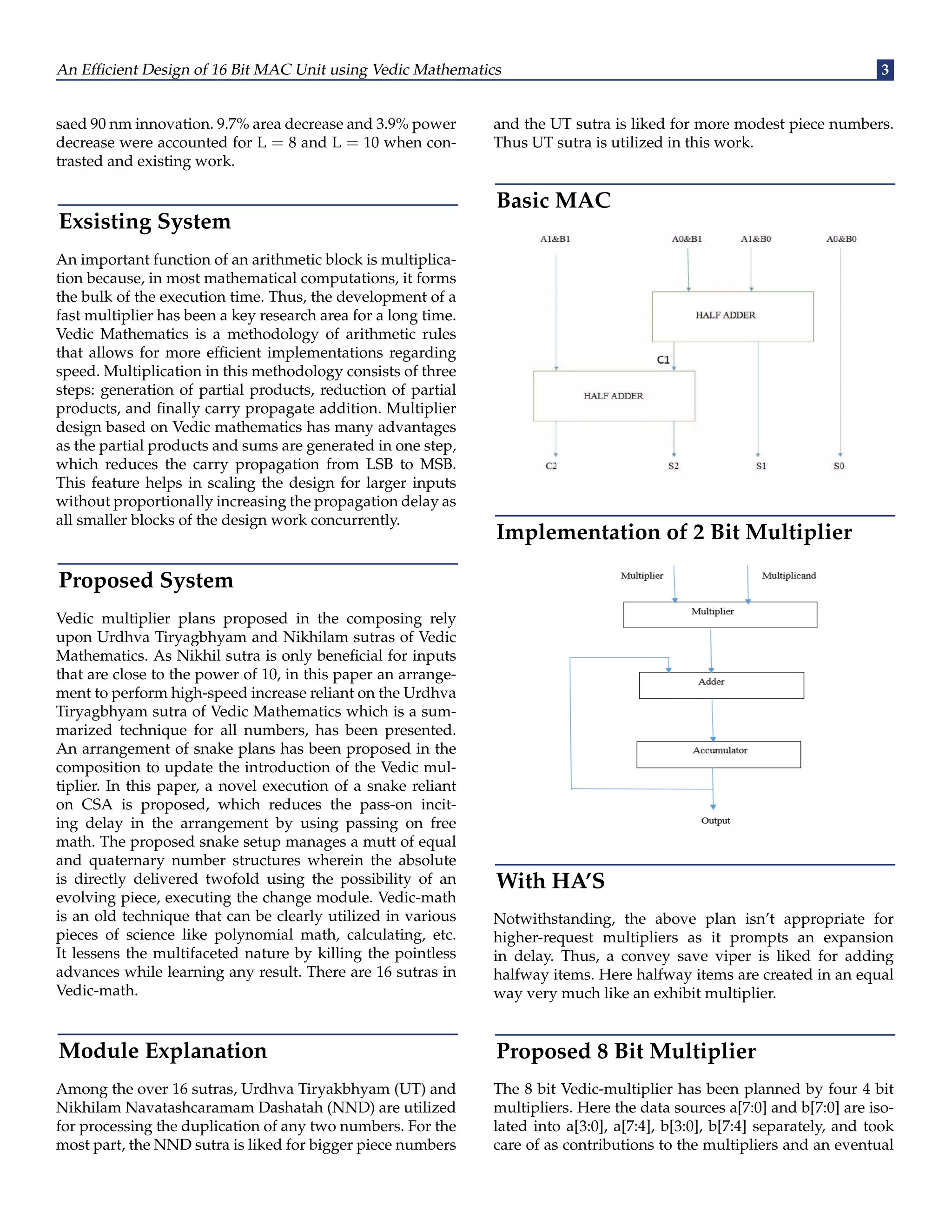 An Efficient Design of 16 Bit MAC Unit using Vedic Mathematics | PDF | Computer Software and ...