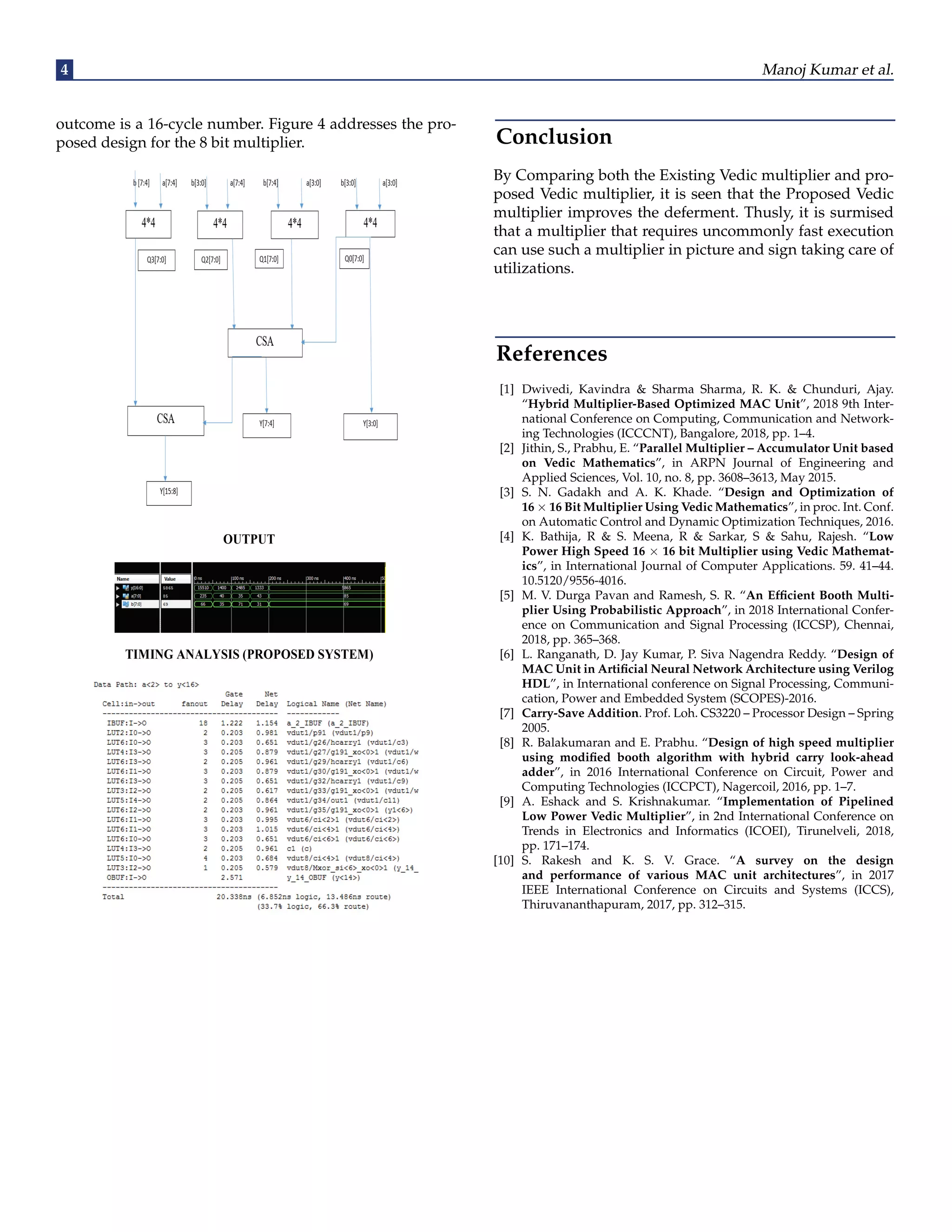 An Efficient Design of 16 Bit MAC Unit using Vedic Mathematics | PDF | Computer Software and ...