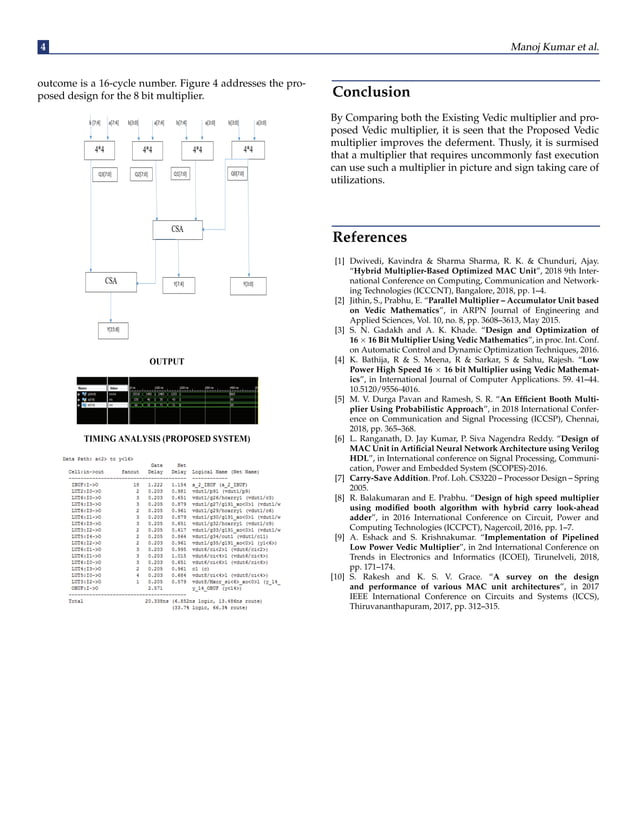 An Efficient Design of 16 Bit MAC Unit using Vedic Mathematics | PDF ...