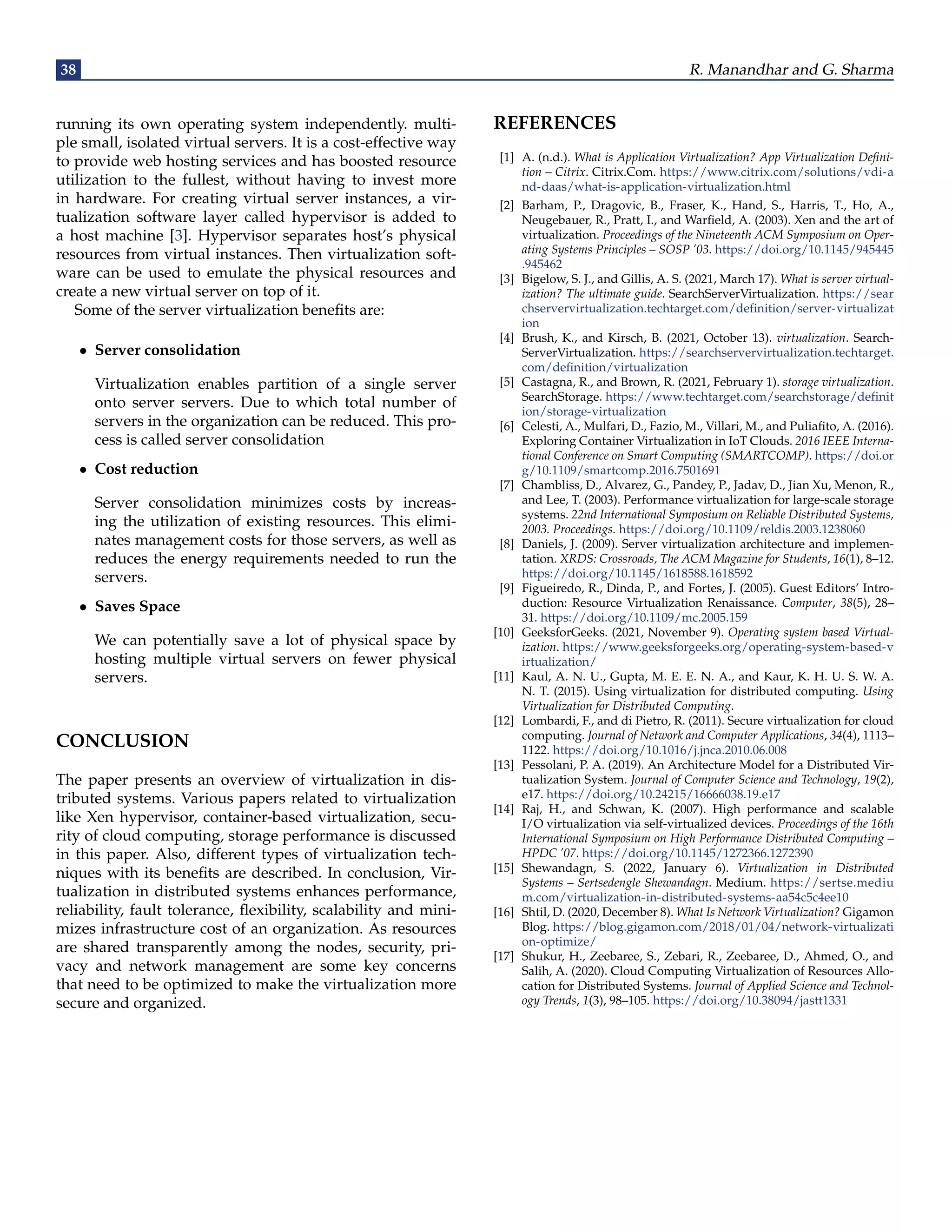 Virtualization in Distributed System: A Brief Overview | PDF | Operating Systems | Computer ...