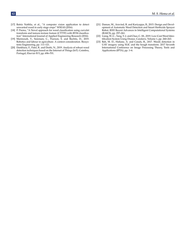 Weed Detection Using Convolutional Neural Network | PDF | Agriculture | Industries