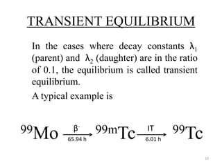 Radioactive decay, kinetics and equilibrium | PPTX
