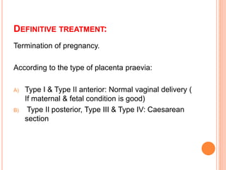 Placenta Praevia.pptx | Pregnancy | Reproductive Health