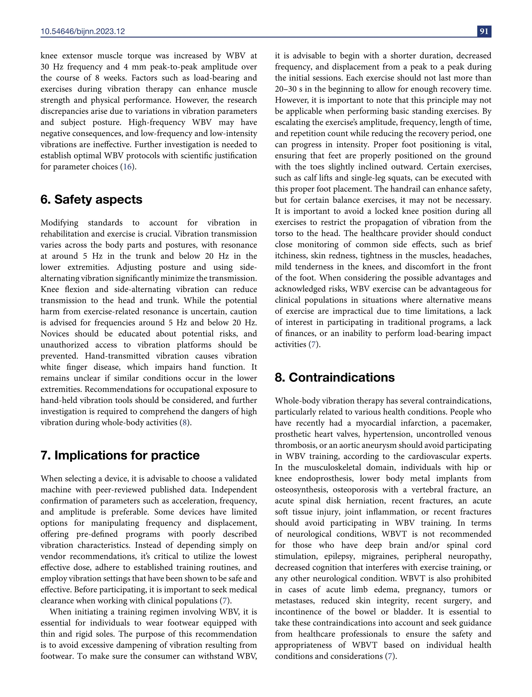 Whole-Body vibration therapy: an overview | PDF