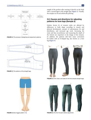 Adjustment of patterns of women’s trousers on the base of the lower ...