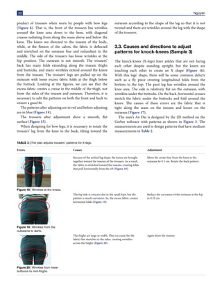 Adjustment of patterns of women’s trousers on the base of the lower ...