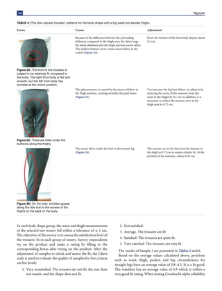 Adjustment of patterns of women’s trousers on the base of the lower ...