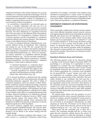 Hypothesis Statement and Statistical Testing: A Tutorial | PDF