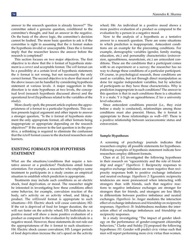 Hypothesis Statement and Statistical Testing: A Tutorial | PDF