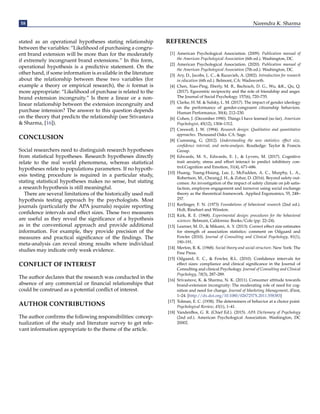 Hypothesis Statement and Statistical Testing: A Tutorial | PDF