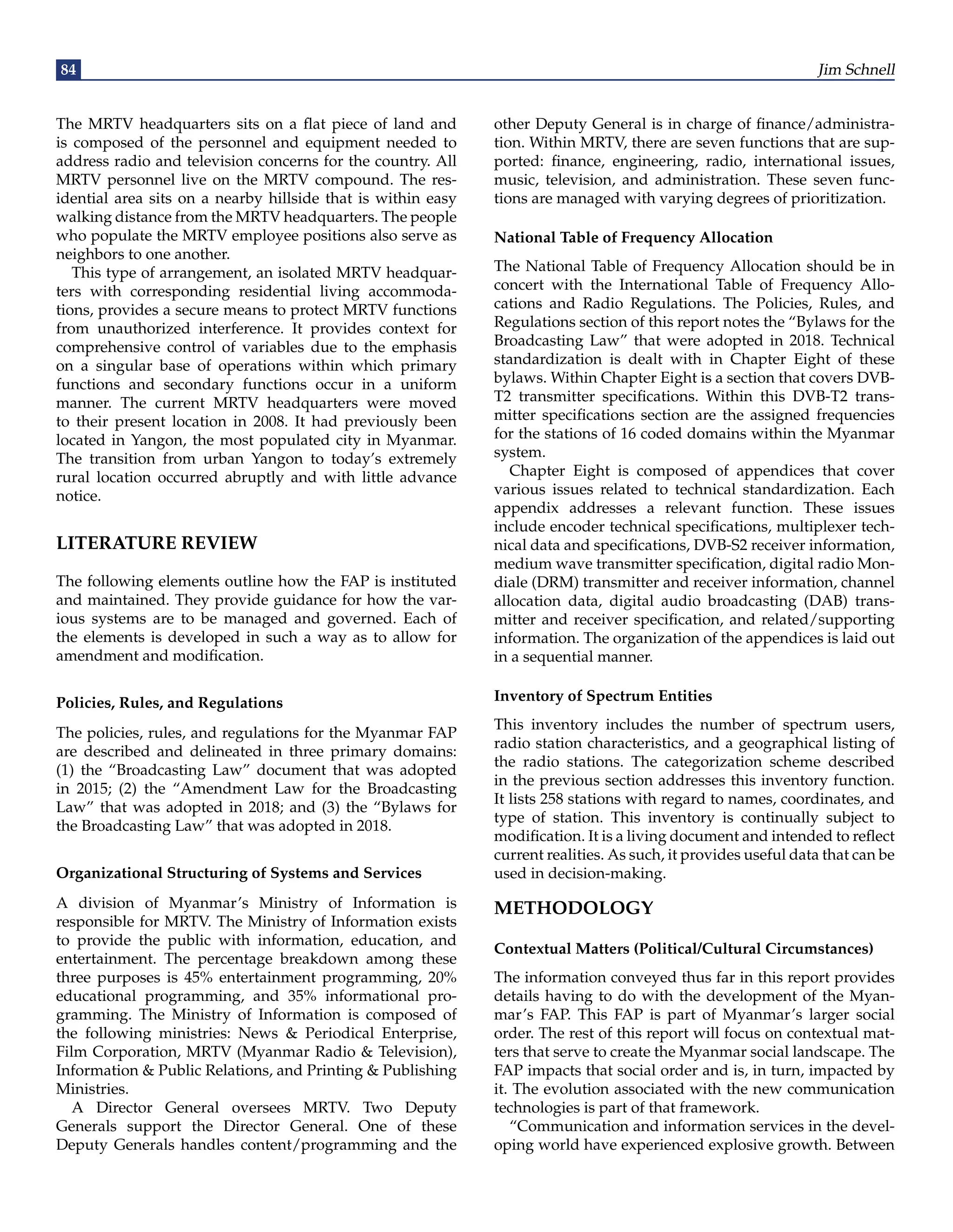 Management of the Myanmar Spectrum Frequency Allocation Plan | PDF | Public Radio | Talk Radio
